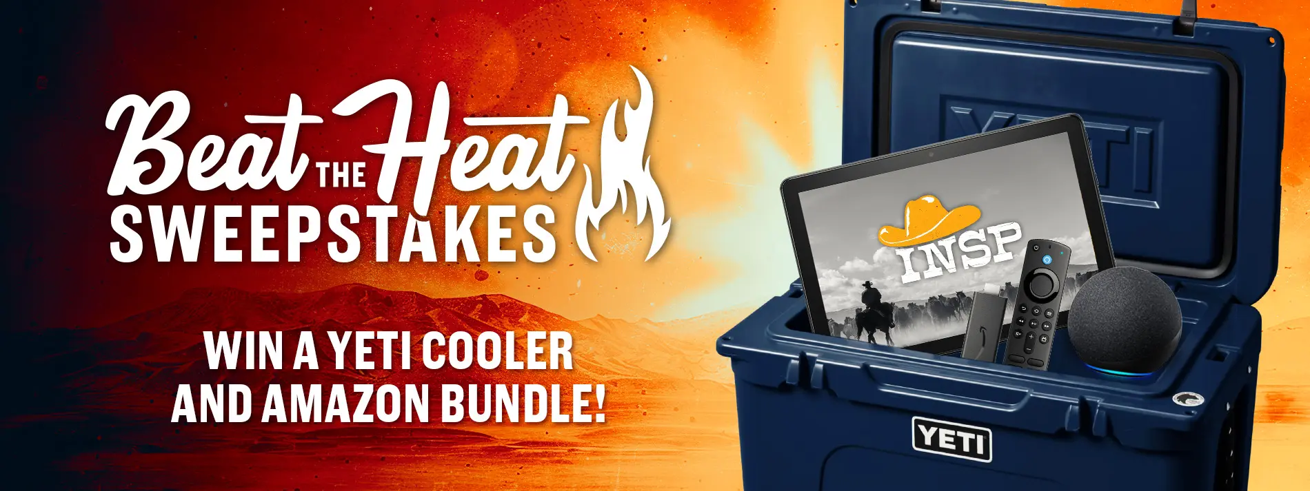 Win a Yeti Cooler, Amazon Fire HD Tablet, Fire TV Stick, and more!