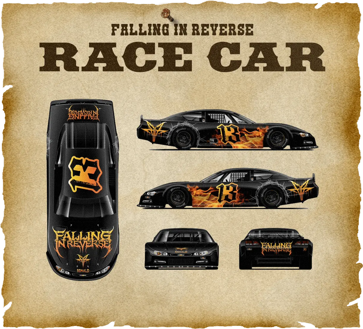 Win a Falling In Reverse Race Car ($40,000 value)!