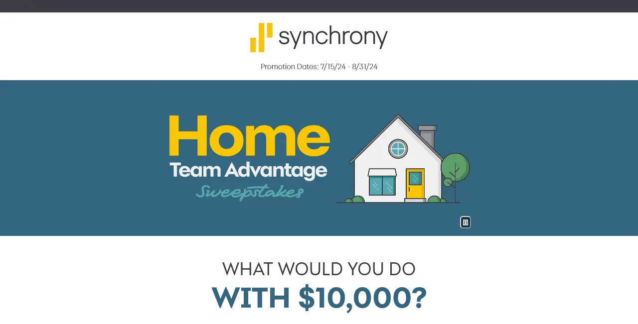 Win a total of $10,000 cash courtesy of Synchrony Home! - Sweepstakes Space