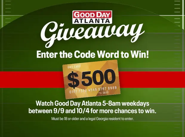 Win a Gift Card from Fox 5 and Good Day Atlanta ($500 value)!
