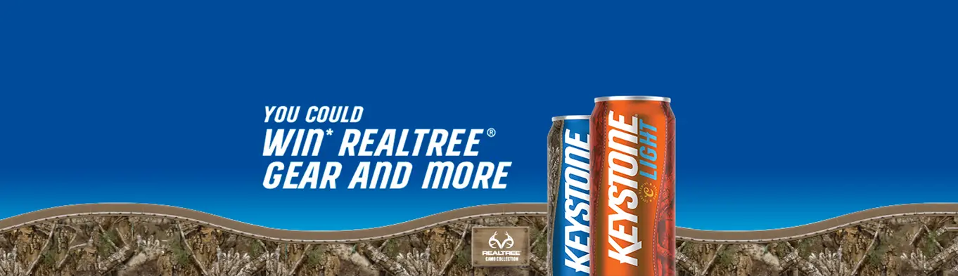 Win Realtree Hunting Gear from Keystone Light ($2,500 value)!