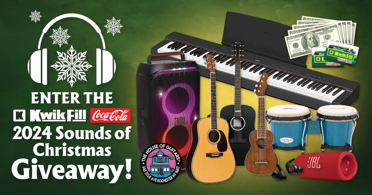 Win Cash, Gift Cards, Musical Instrument Bundles And More!