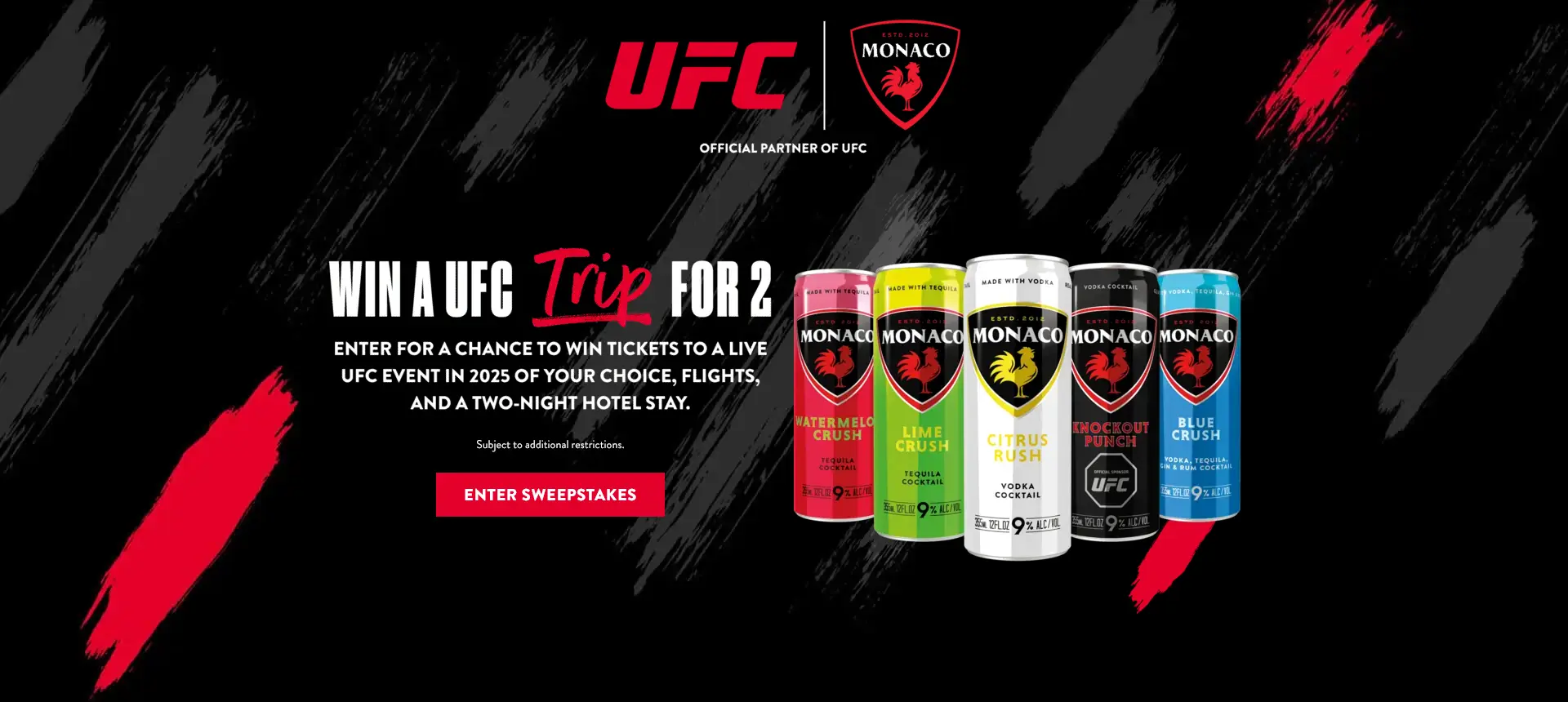 Win Tickets To A Live UFC Event In 2025 ($4,600 value)!
