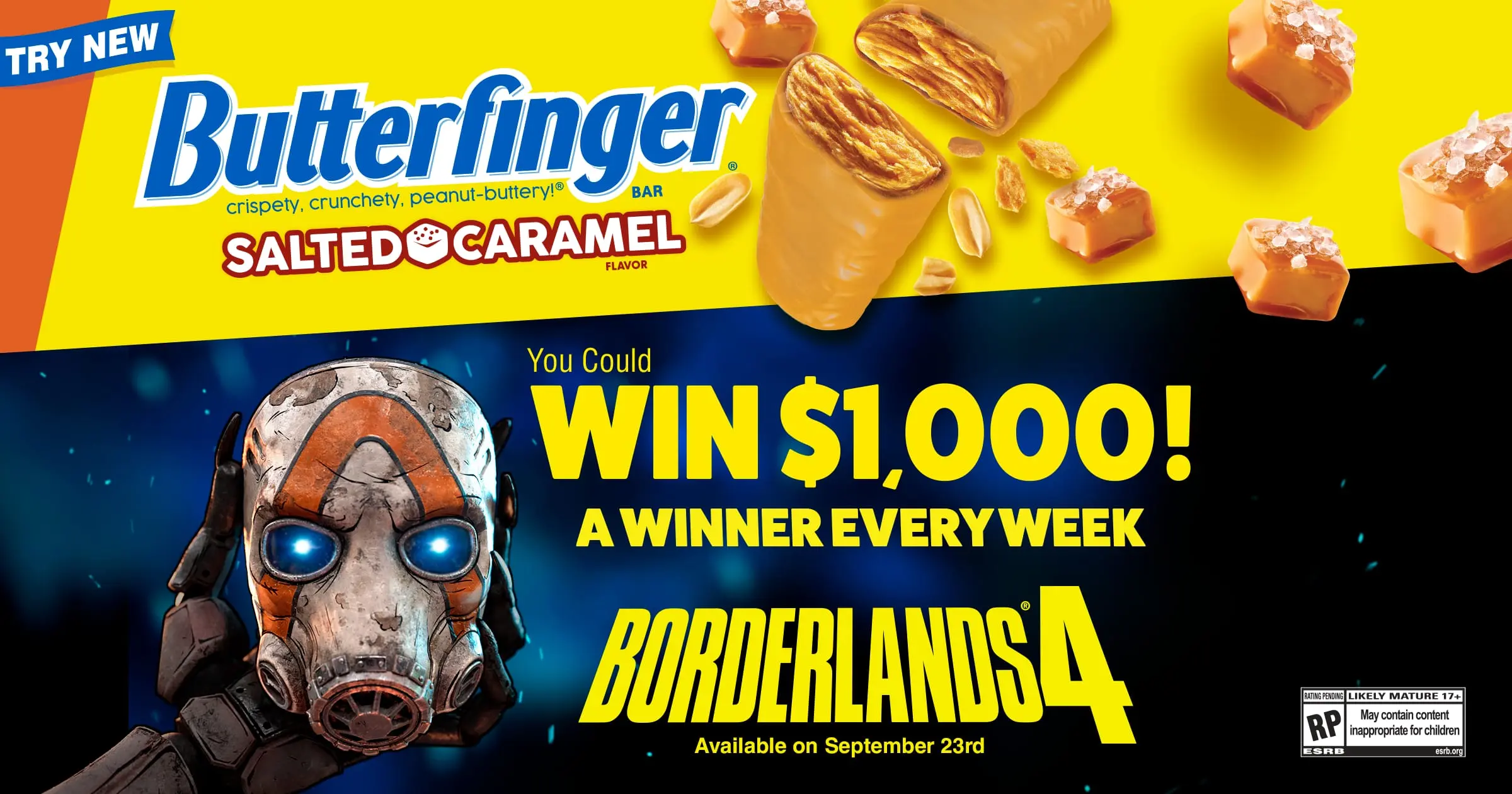 Win $1,000 In The Game Better With Butterfinger Sweepstakes!